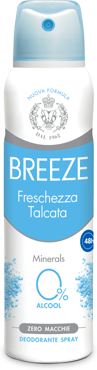BREEZE Deodorante spray Freschezza Talcata, 150 ml Acquisti online ...