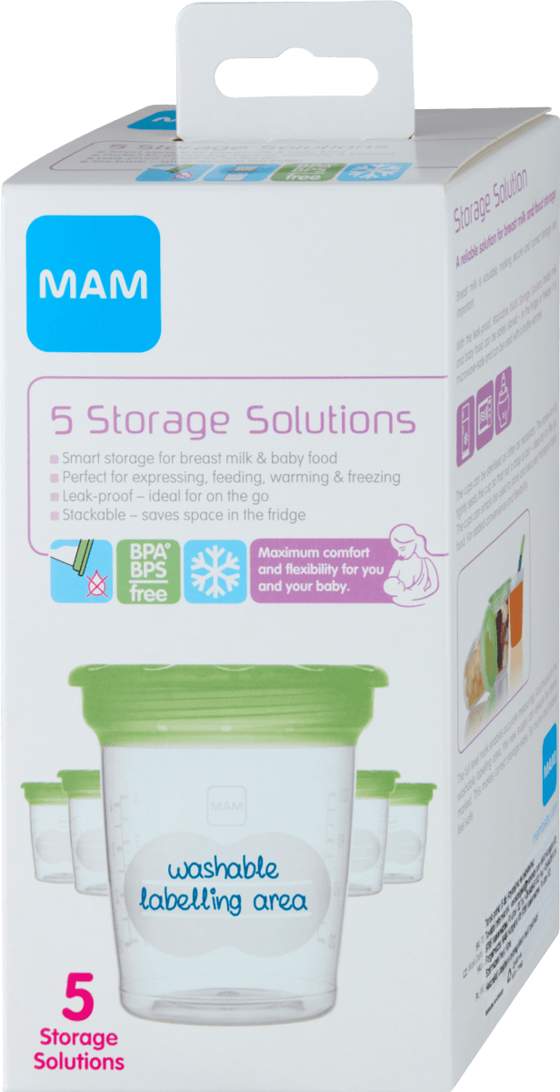 MAM Zásobník na mlieko a jedlo Storage Solution, 5 ks nakupujte vždy ...