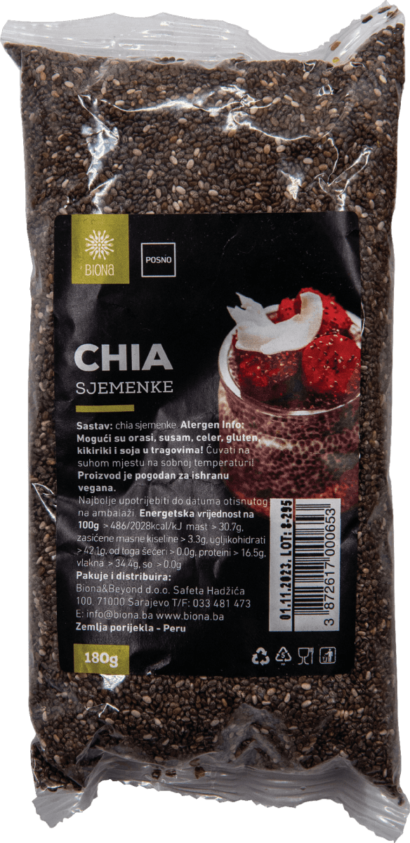 BIONA Chia sjemenke, 180 g kupujte online po uvijek povoljnim cijenama ...