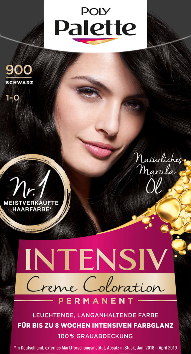 Poly Palette Haarfarbe 900 Schwarz, 1 St dauerhaft günstig online ...