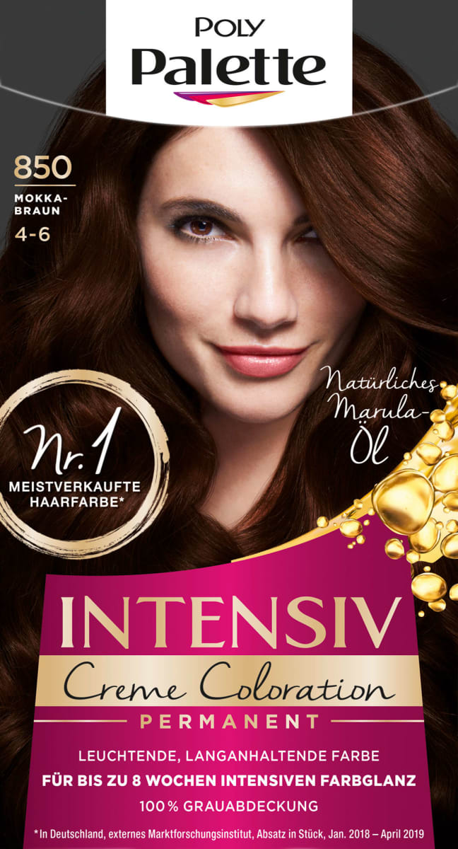 Poly Palette Haarfarbe 850 Mokka Braun, 1 St dauerhaft günstig online ...