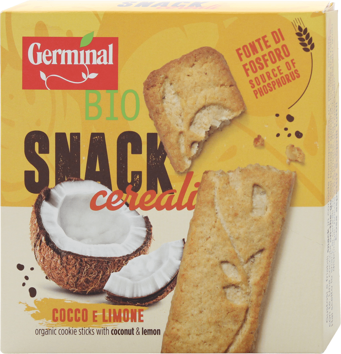 Germinal BIO Snack cereali cocco e limone, 110 g Acquisti online sempre ...
