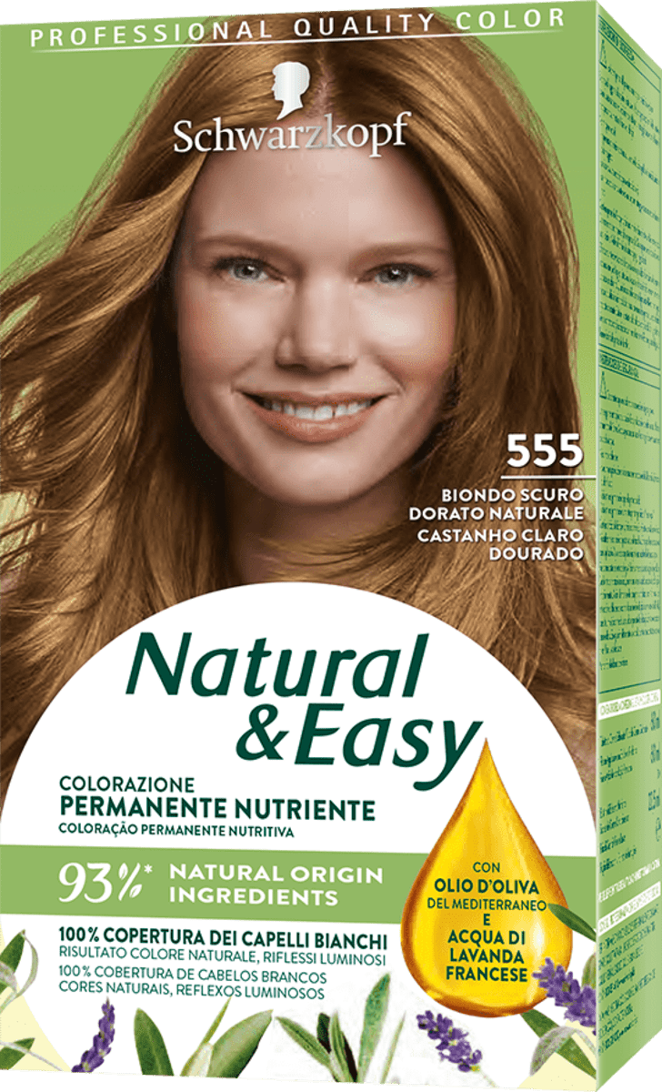 Natural & Easy Colore Permanente Nutriente Biondo Scuro Dorato Naturale ...