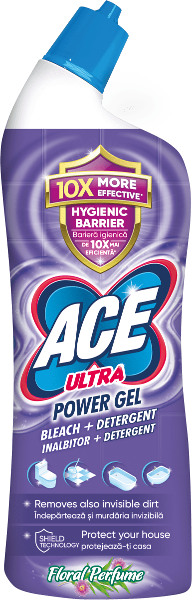 ACE Soluție curățare wc Ultra Power gel Floral, 750 ml cumpără ...