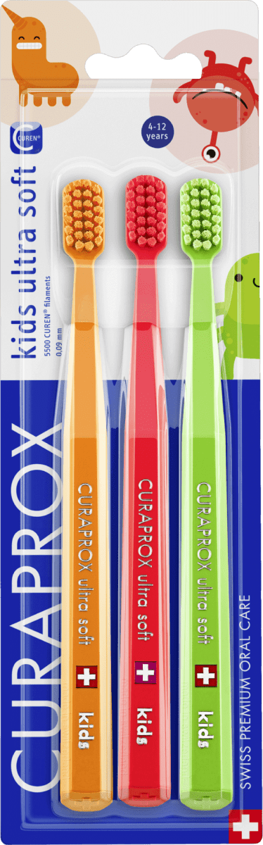 Curaprox Detské zubné kefky kids ultra soft, 3 ks nakupujte vždy ...