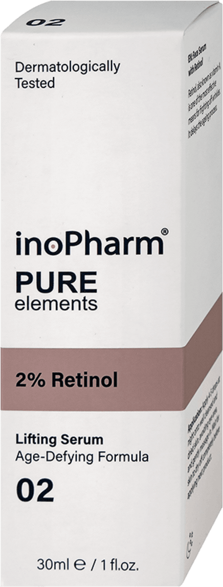 inoPharm Серум за лице Pure Elements Retinol 2%, 30 ml Пазарувай трайно ...