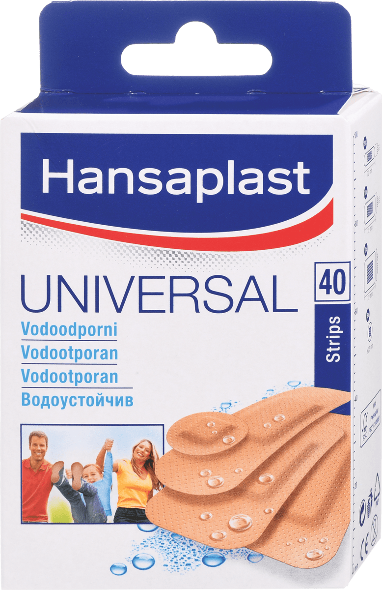 Hansaplast Vodootporni Universal flasteri, 40 kom. kupujte online po ...