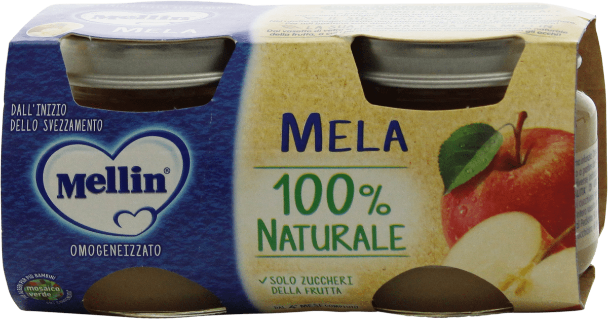 Mellin Omogeneizzato mela, 200 g Acquisti online sempre convenienti ...