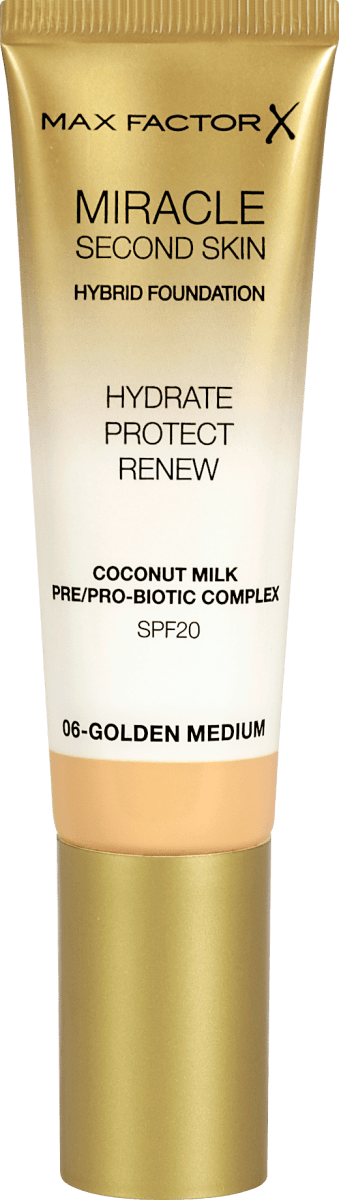 MAX FACTOR Miracle second skin tečni puder – 06 Golden Medium, 30 ml ...