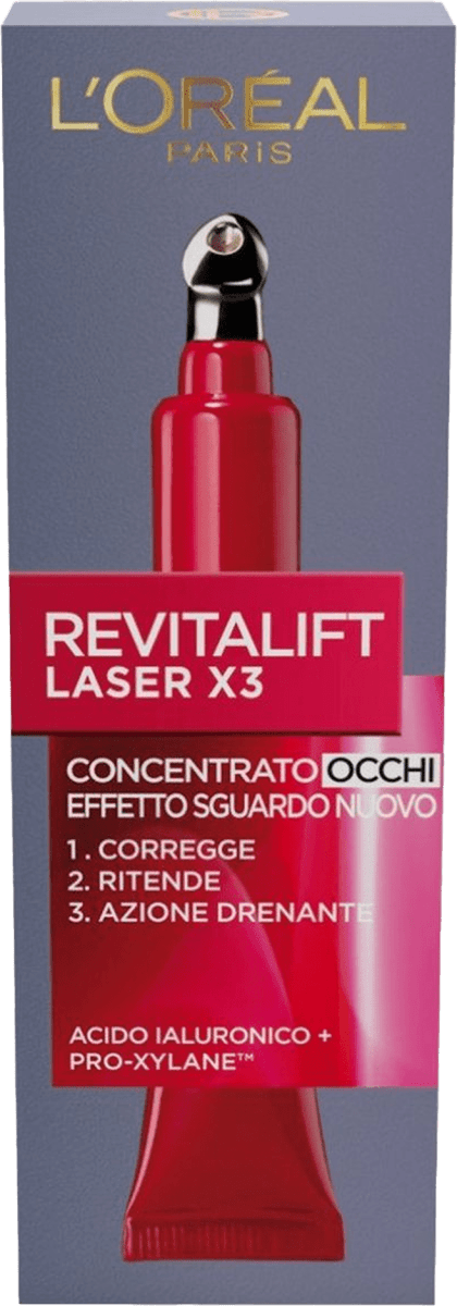 L'ORÉAL PARiS Concentrato occhi effetto sguardo nuovo Revitalift Laser ...