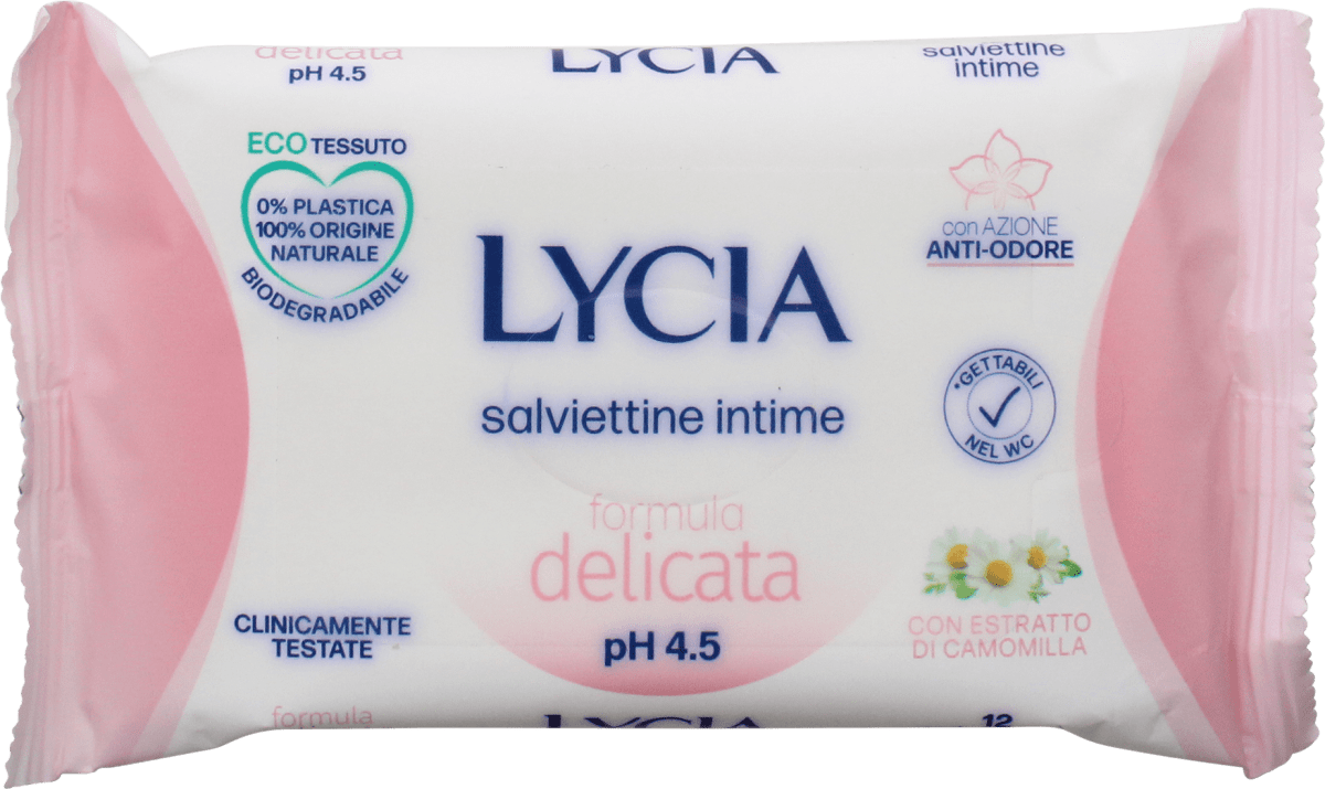 LYCIA Salviette Intime Lenitive, 12 pz Acquisti online sempre ...