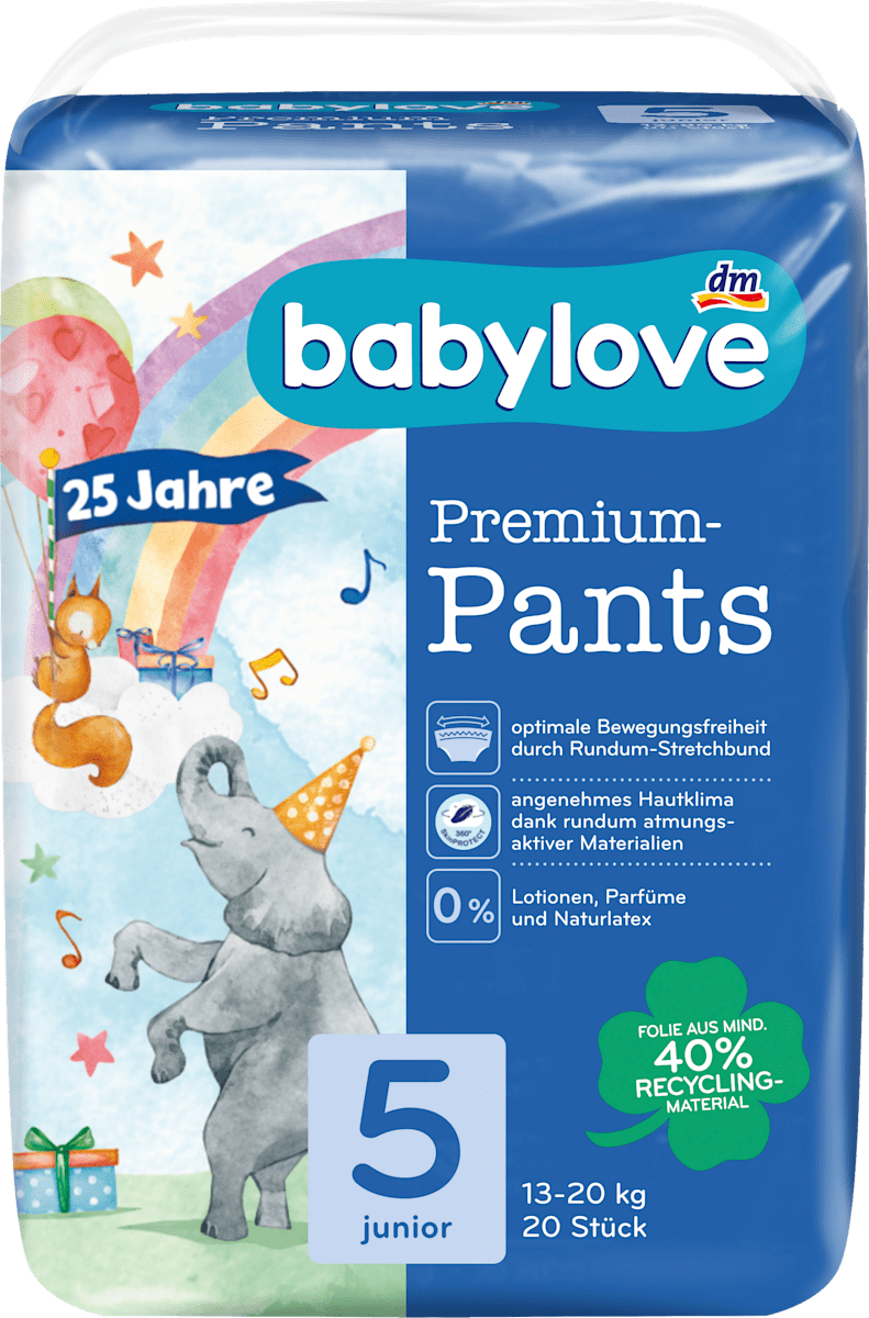 babylove Pants Premium Gr. 5, Junior, 13-20 kg, 20 St dauerhaft günstig ...