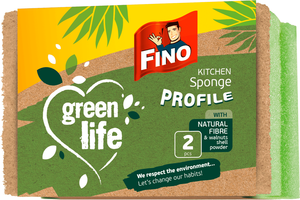 FINO Sunđer za pranje posuđa - green life, 2 kom povoljna online ...