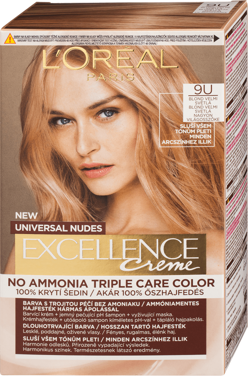 L'ORÉAL PARIS EXCELLENCE CREME Farba na vlasy Universal Nudes - 9U ...