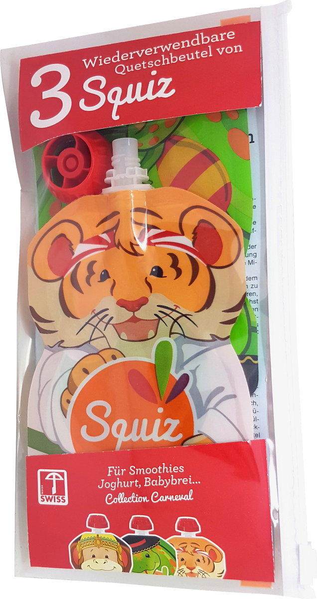 Squiz Quetschie wiederverwendbar, 3er-Pack, 3 St dauerhaft günstig ...