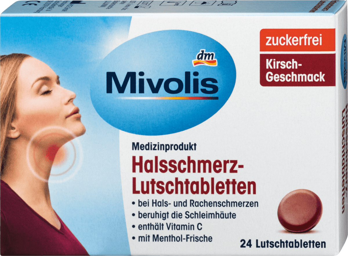 Mivolis Cmúľacie pastilky na bolesť hrdla, 24 ks nakupujte vždy výhodne ...