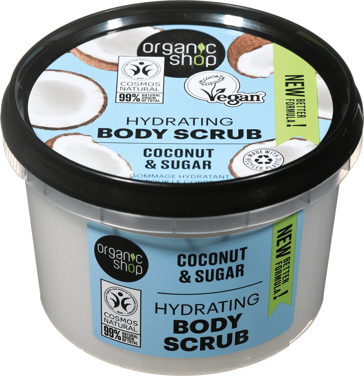 organic shop Piling za telo Organic Coconut & Sugar, 250 ml | dm.si