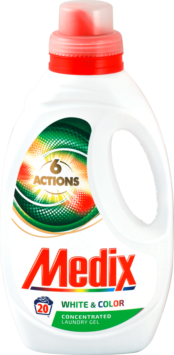 Medix Гел за бяло и цветно пране, 20 пранета, 1,1 L Пазарувай трайно ...