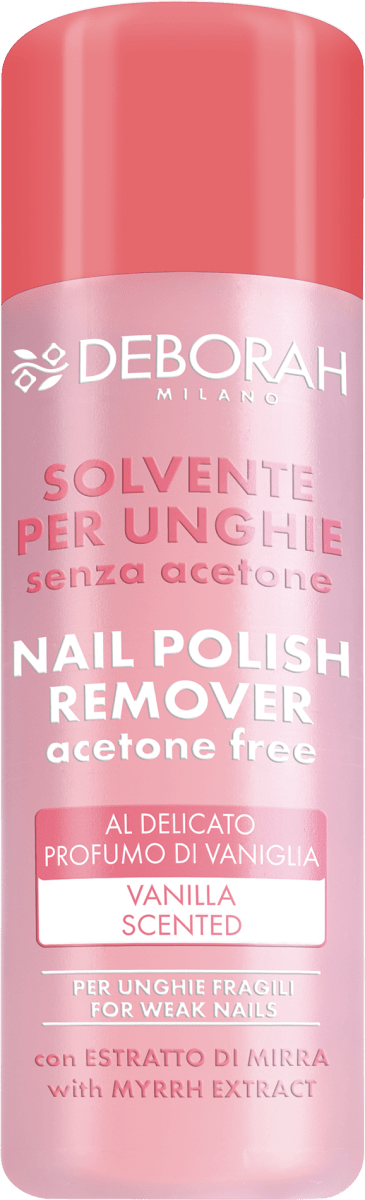 DEBORAH MILANO Solvente per unghie senza acetone al profumo di vaniglia ...