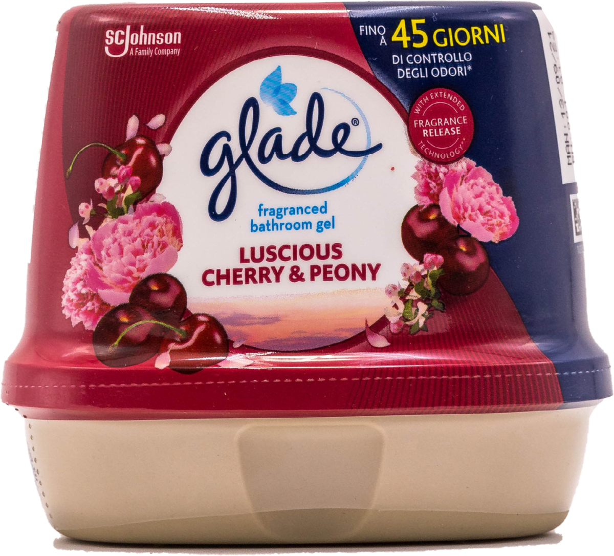 glade Odorizant gel pentru baie cireşe şi bujor, 180 g cumpără permanent online la un preț ...