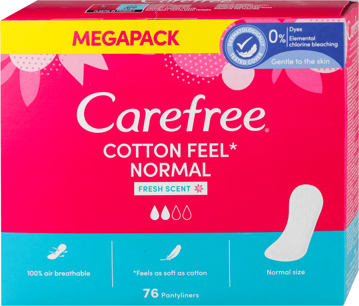 Carefree COTTON FRESH SCENT – dnevni ulošci, 76 kom povoljna online ...