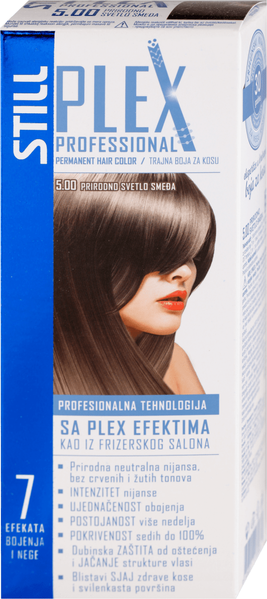 STILL PLEX COLOR 5.00 - PROVIDNO SVETLO SMEĐA boja za kosu, 1 kom ...