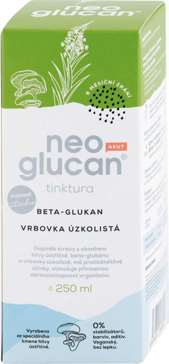 neoglucan Tinktúra Beta-glukán kyprina úzkolistá, 250 ml nakupujte vždy ...