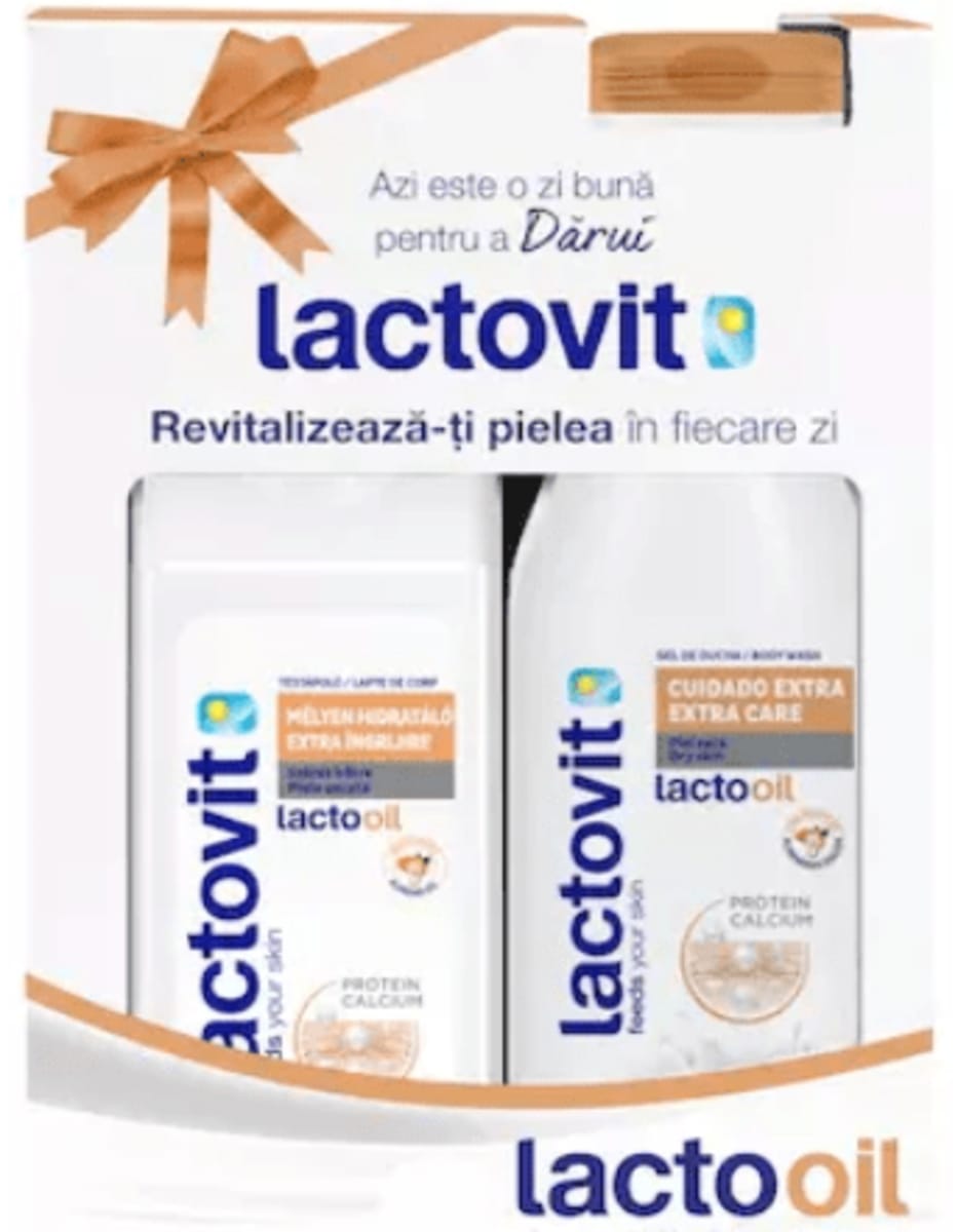 lactovit Set gel duș + lapte de corp, 1 buc cumpără permanent online la ...