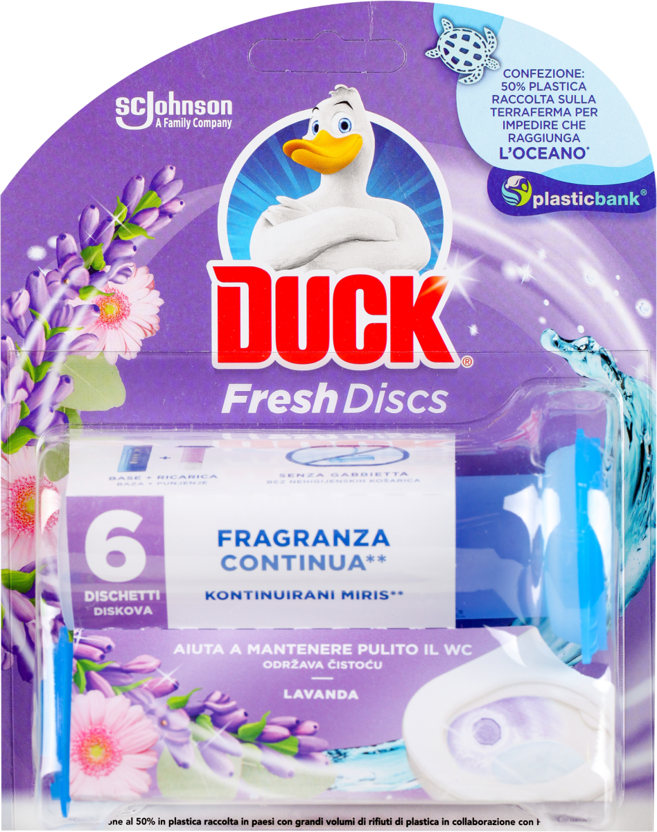 DUCK Fresh Discs gel za čišćenje i osvežavanje WC šolje - lavanda, 36 ...