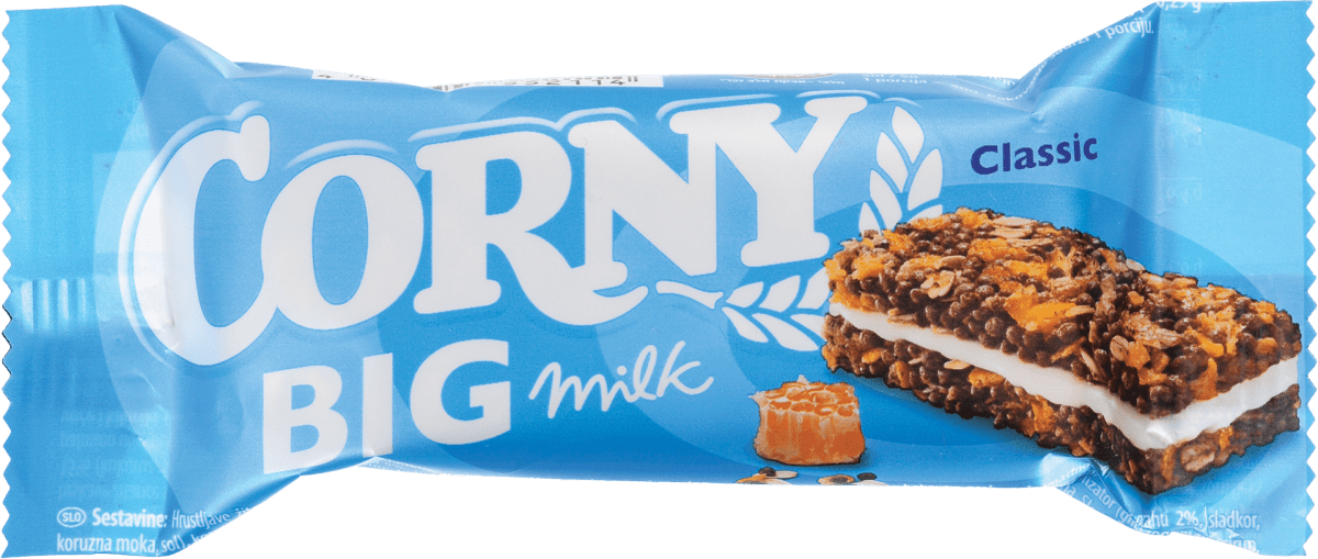 Corny Žitna ploščica Milk Classic, 40 g | dm.si
