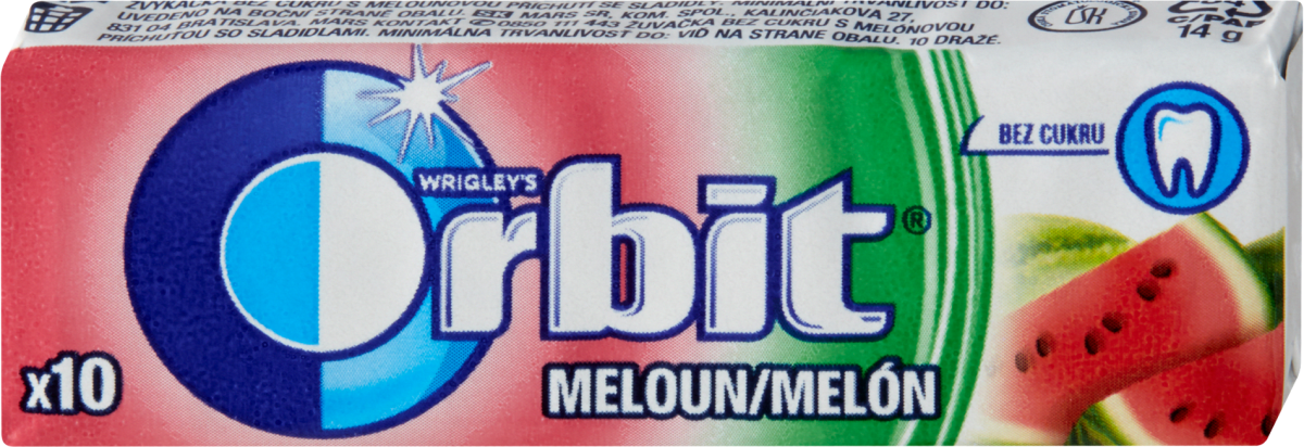 Orbit dražé Watermelon, 10 ks | dm.cz