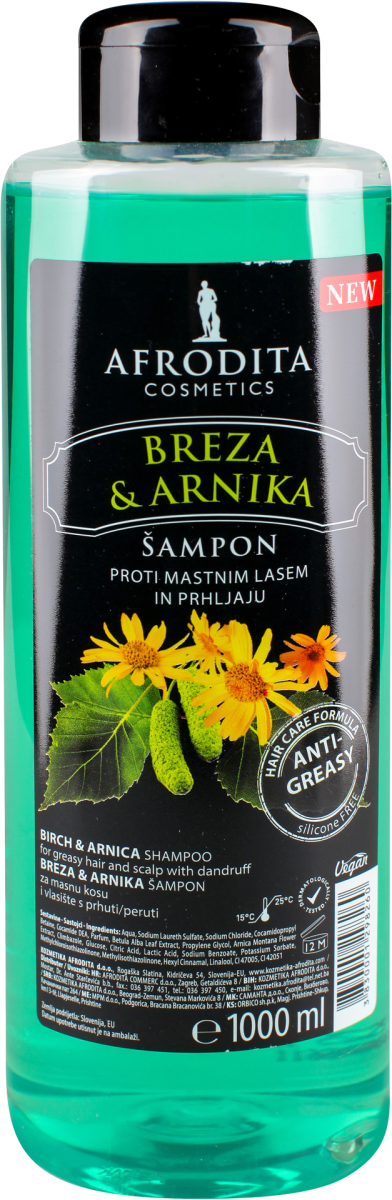 AFRODITA Šampon za kosu, breza i arnika, 1000 ml povoljna online ...