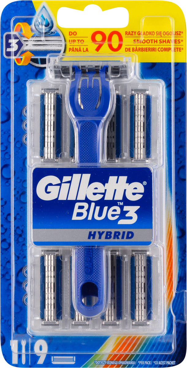 Gillette Blue3 HYBRID brijač + 9 dopuna, 1 kom povoljna online kupovina ...