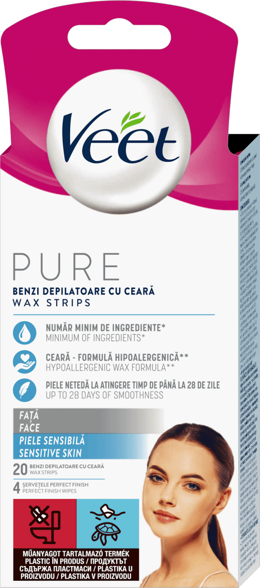Veet PURE - trake za depilaciju lica, 20 kom povoljna online kupovina ...