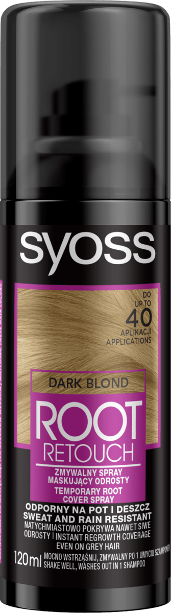 Syoss Spray na odrosty CIEMNY BLOND, 1 szt. kupuj online, zawsze w ...