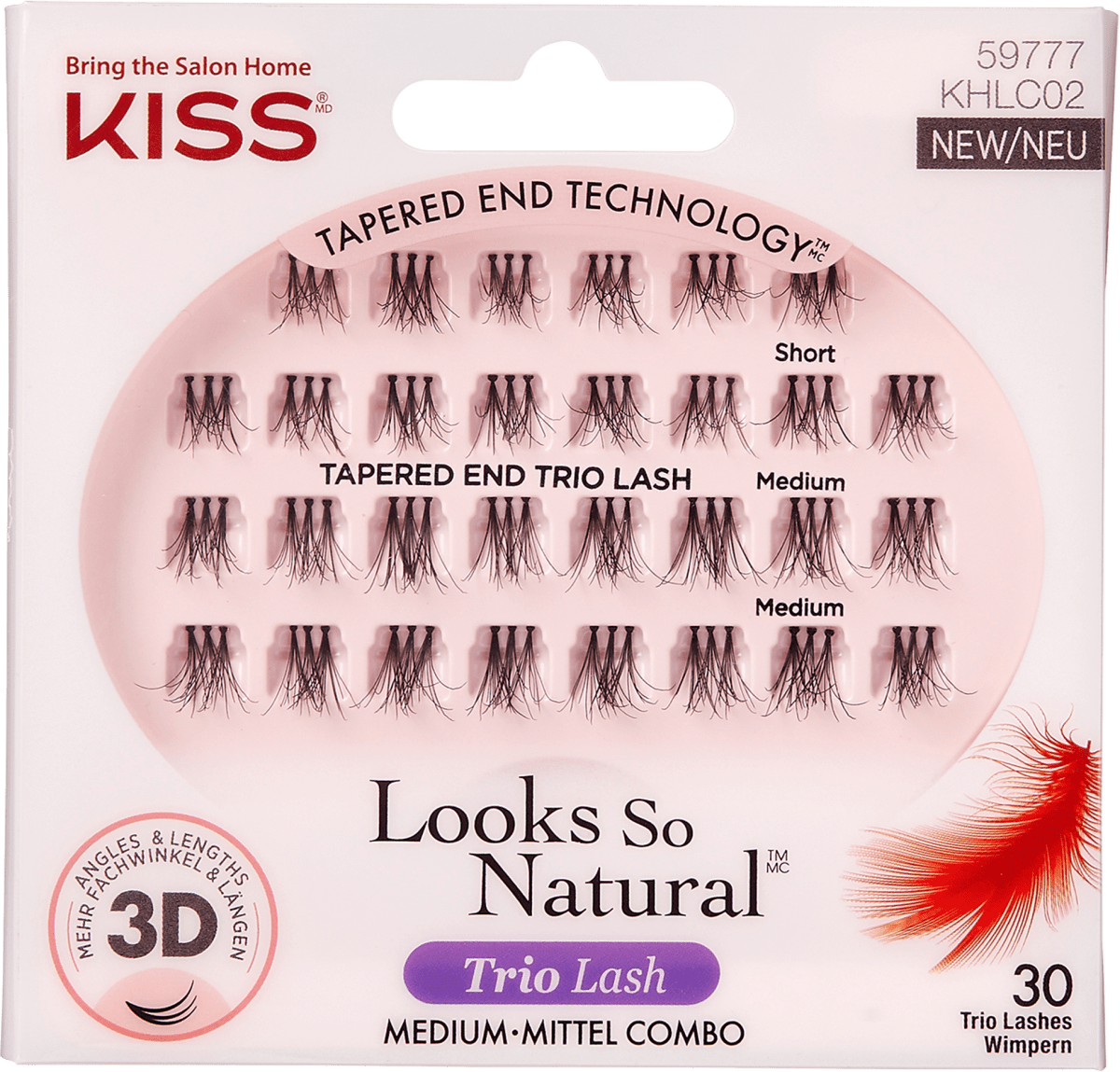 KISS Trsové umelé riasy Looks So Natural Trio Lash, 30 ks nakupujte ...