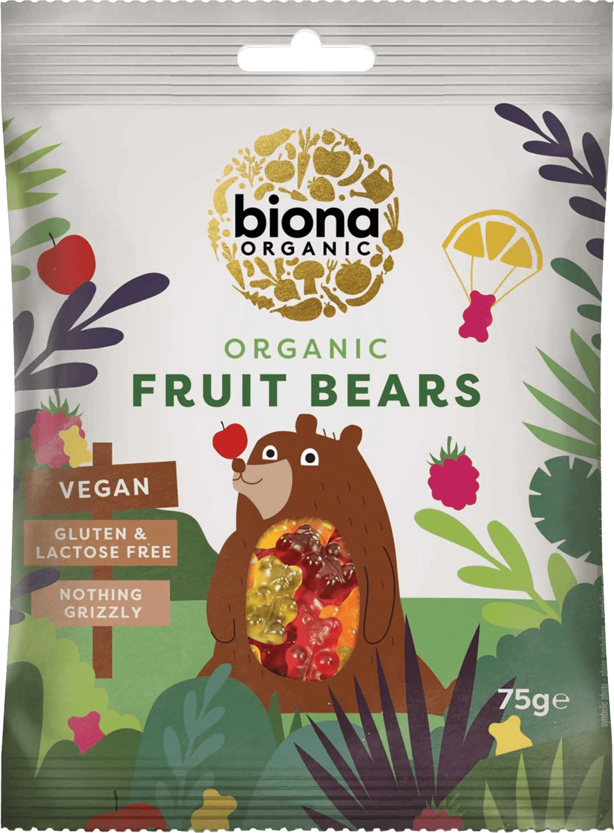 biona ORGANIC Био желирани бонбони Мечета, 75 g Пазарувай трайно ...