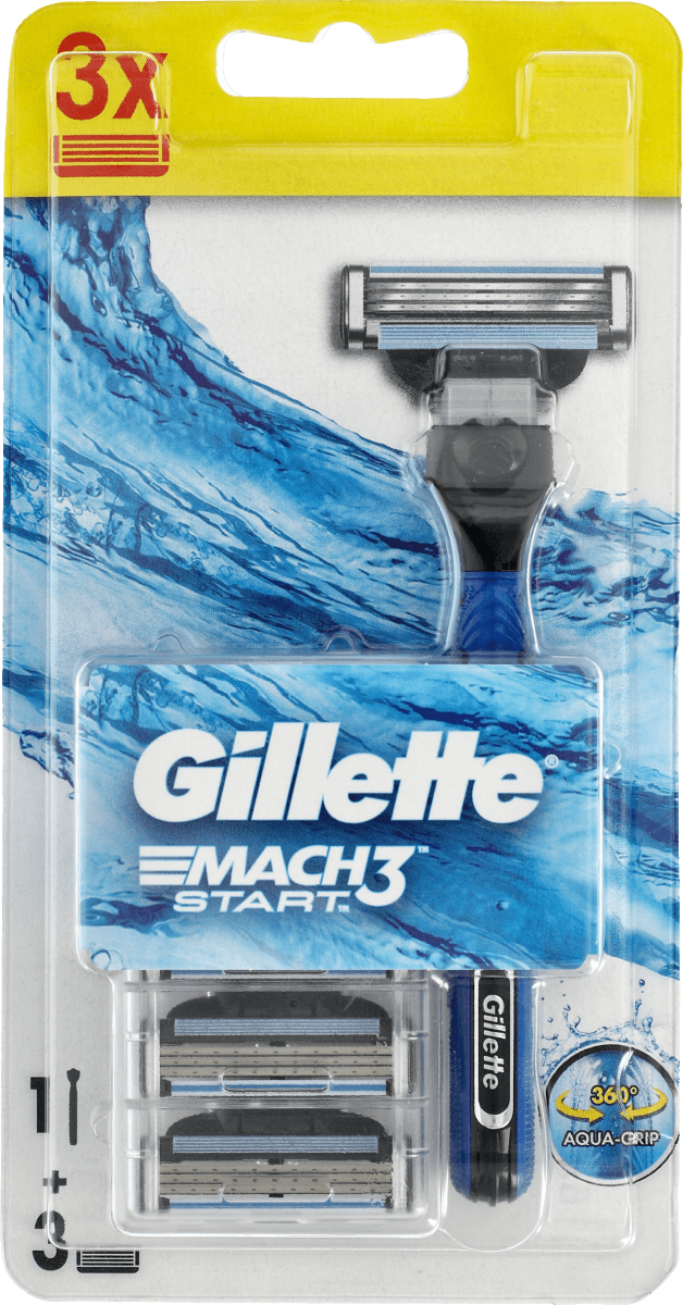 Gillette Maszynka do golenia MACH3 START uchwyt + 3 wkłady, 1 szt ...