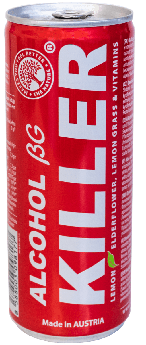 βG KILLER Osviežujúci nealkoholický nápoj Alcohol Killer, 250 ml ...