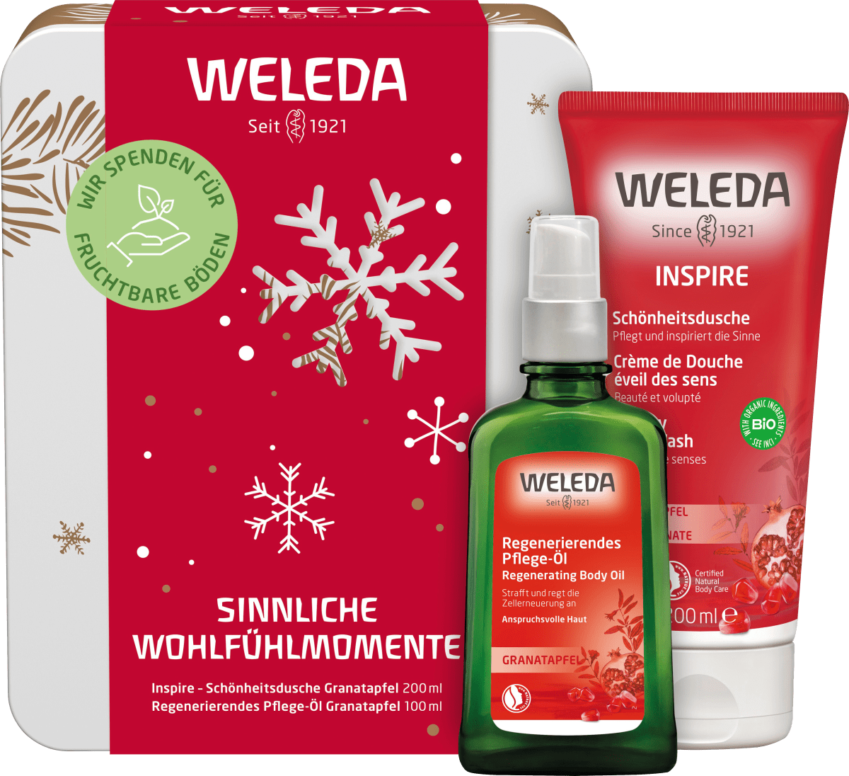 Weleda Geschenkset Sinnliche Wohlfühlmomente 2tlg, 1 St dauerhaft ...