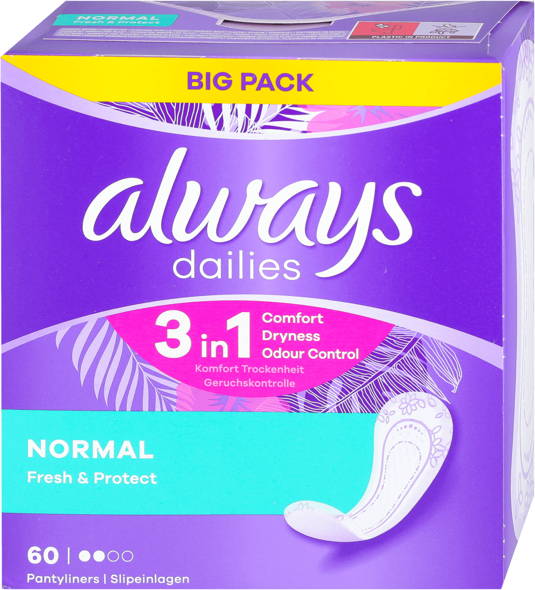 always NORMAL, Fresh & Protect, dnevni ulošci, 60 kom povoljna online ...