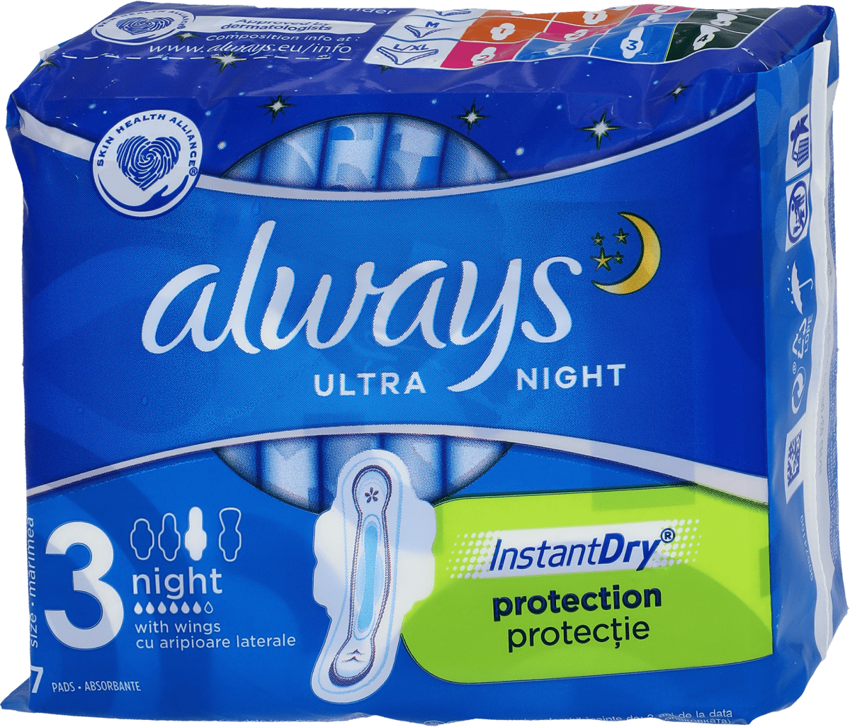 always Дамски превръзки Ultra Day&Night, 7 бр. Пазарувай трайно изгодно ...