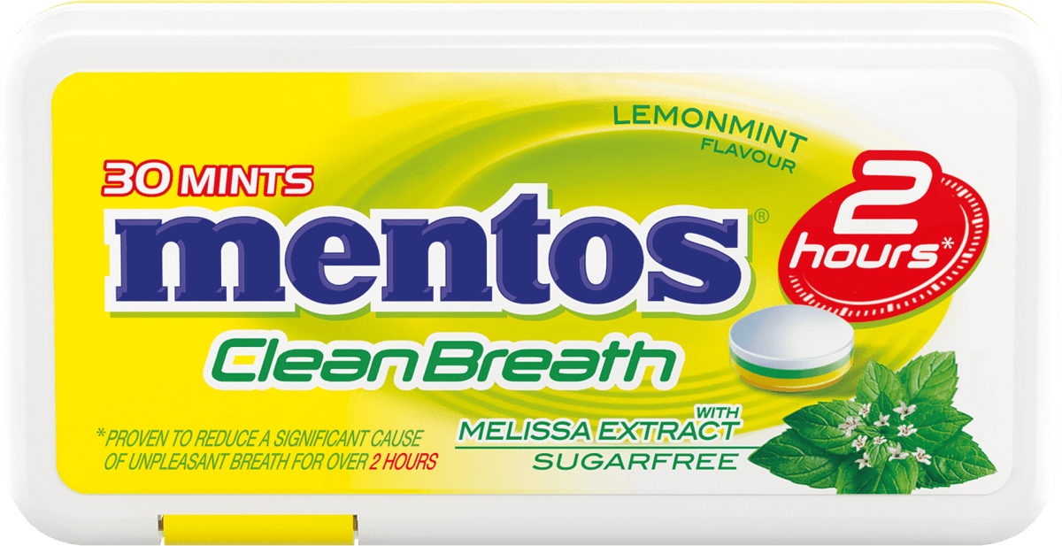 Mentos Bombone CleanBreath s okusom limuna i melise, 21 g kupujte ...