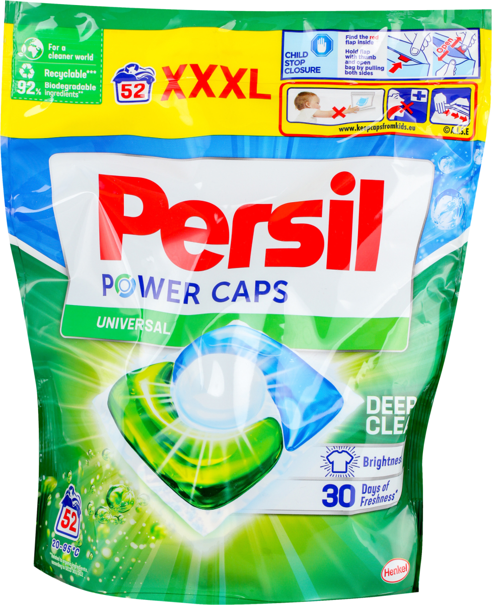 Persil POWER CAPS UNIVERSAL XXXL - kapsule za pranje veša, 52 kom ...