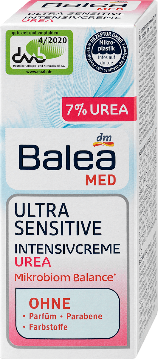 Balea MED Ultra Sensitive hidratantna krema s ureom za osjetljivu i ...