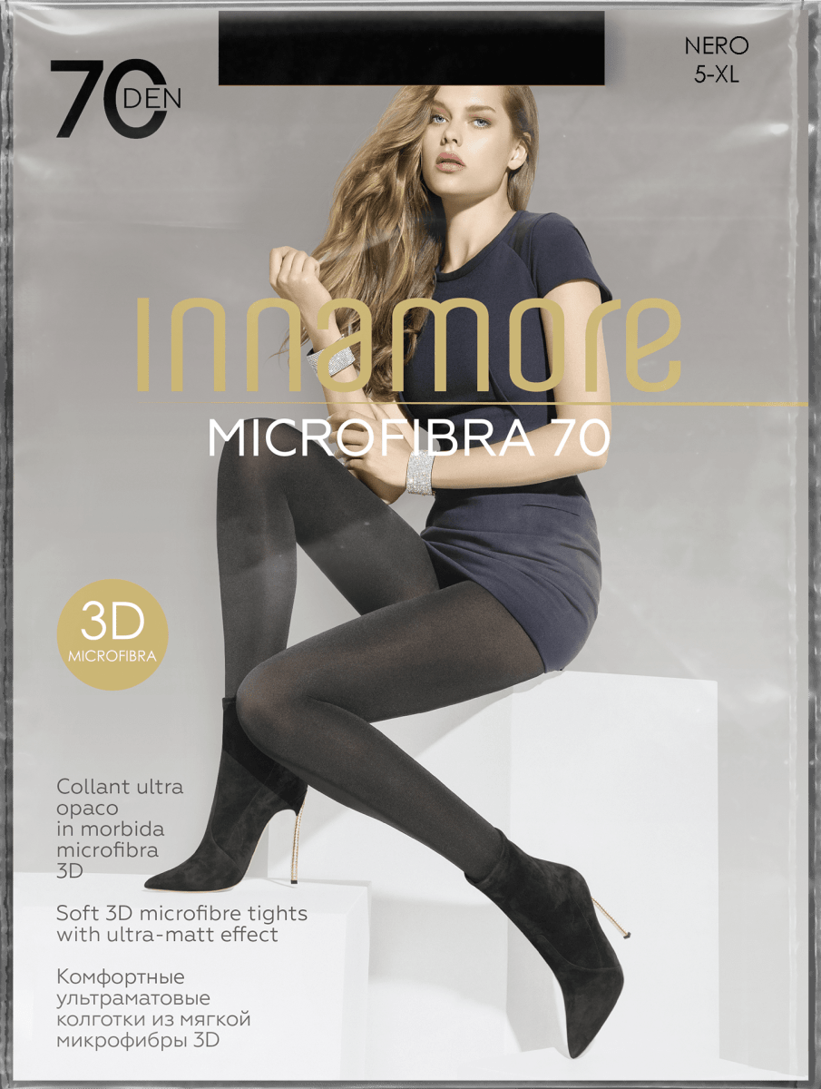 Innamore MICROFIBRA 70 DEN crne hulahopke - veličina 5, 1 kom povoljna online kupovina | dm.rs