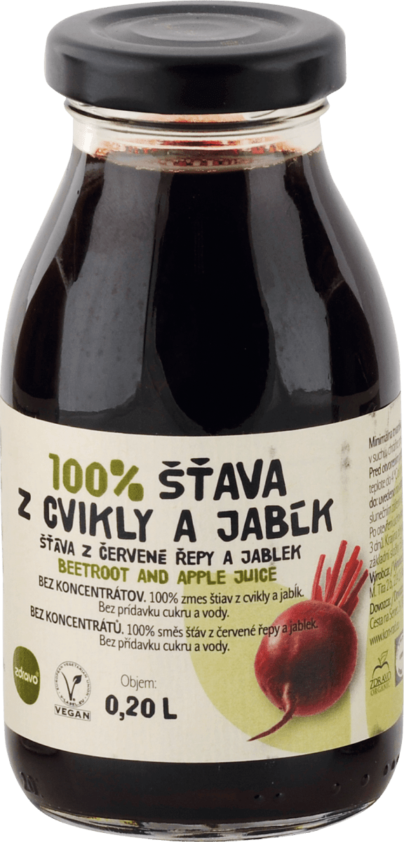 zdravo 100 % šťava z cvikly a jabĺk, 200 ml nakupujte vždy výhodne ...
