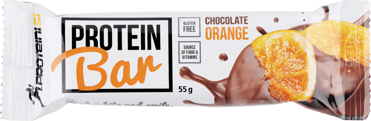 proteini.si Proteinska pločica - naranča, 55 g | dm.hr