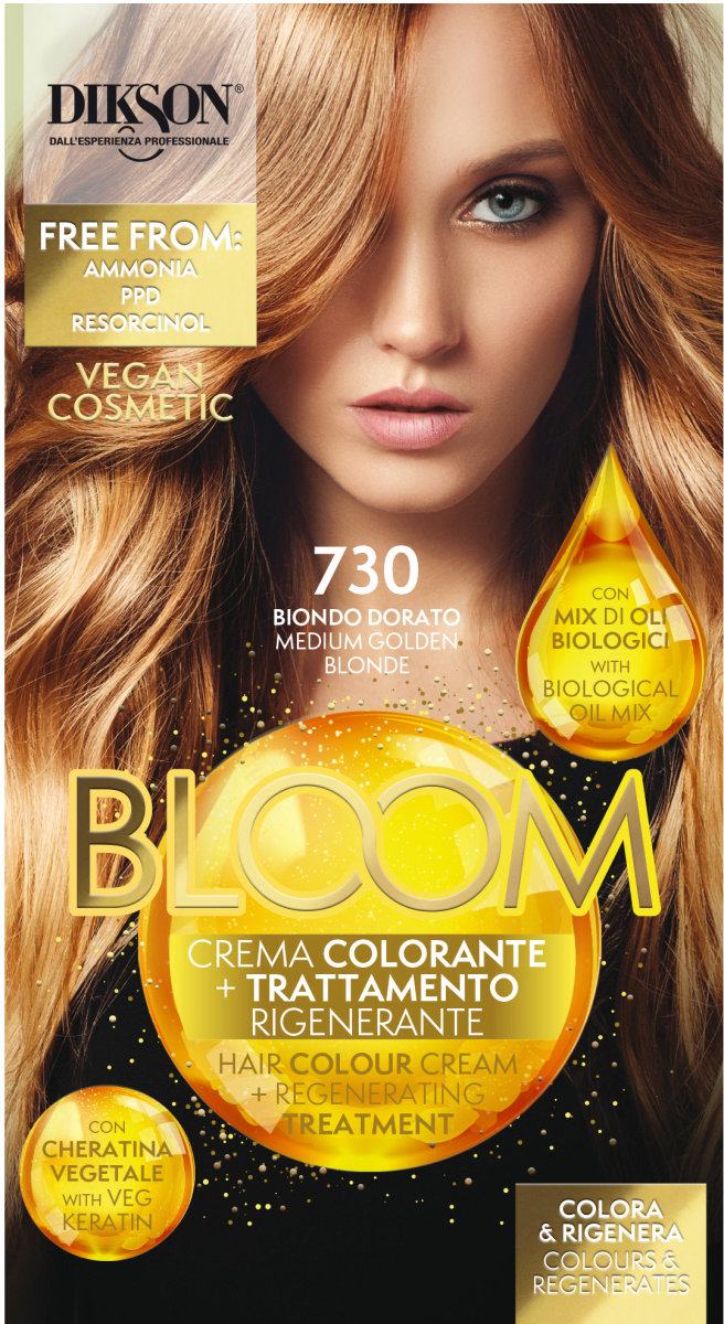 Dikson Crema Colorante e Trattamento Rigenerante Biondo Dorato, 1 pz ...