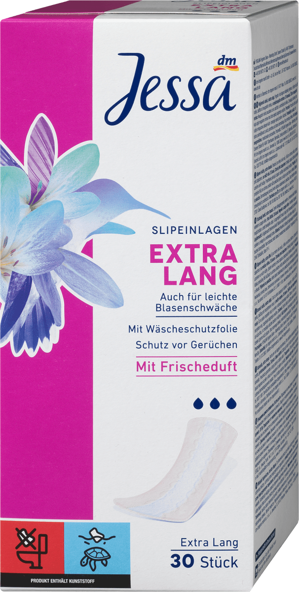 Jessa Slipeinlagen Extra Lang Frischeduft, 30 St dauerhaft günstig ...